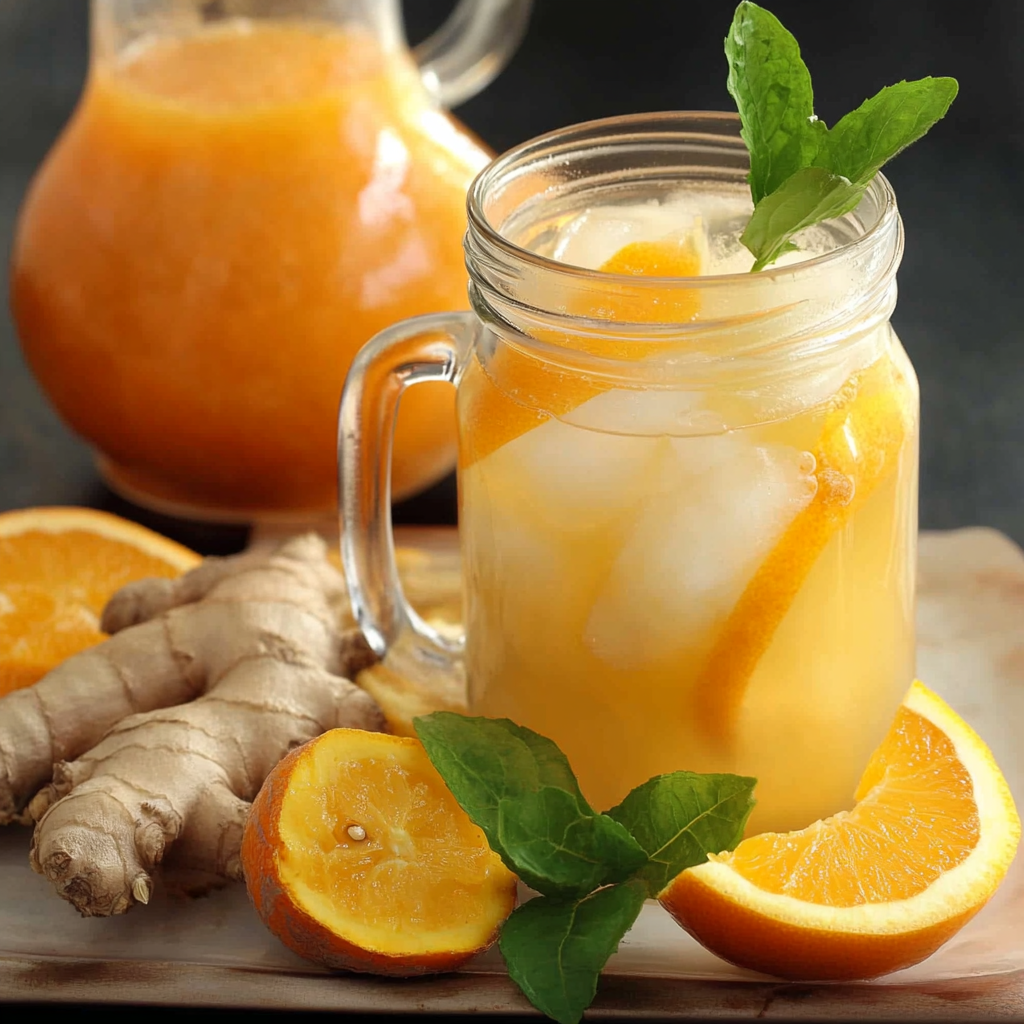 Iced Orange Ginger Green Tea - Cooking With Eliana