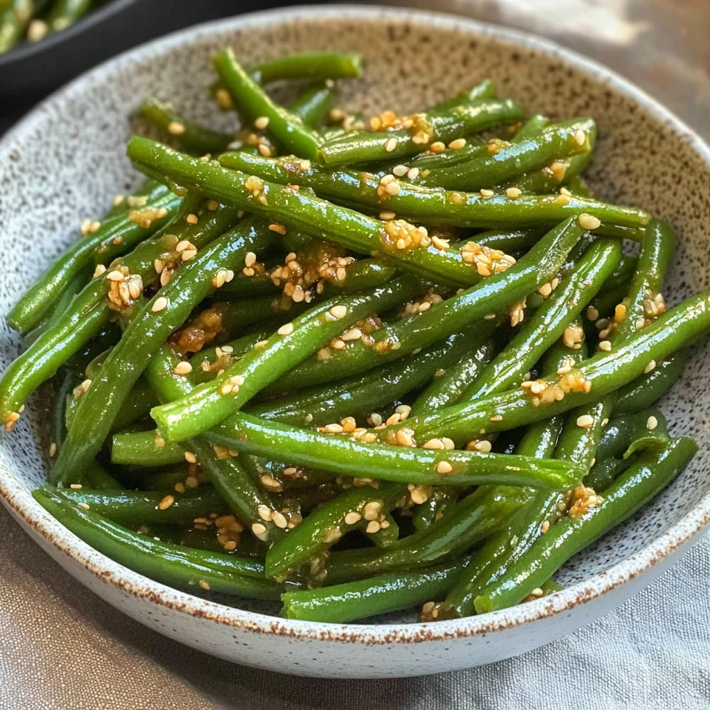 Miso Green Beans
